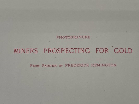 Frederic Remington | Frederick Remington. Photogravure. Miners (1888 ...