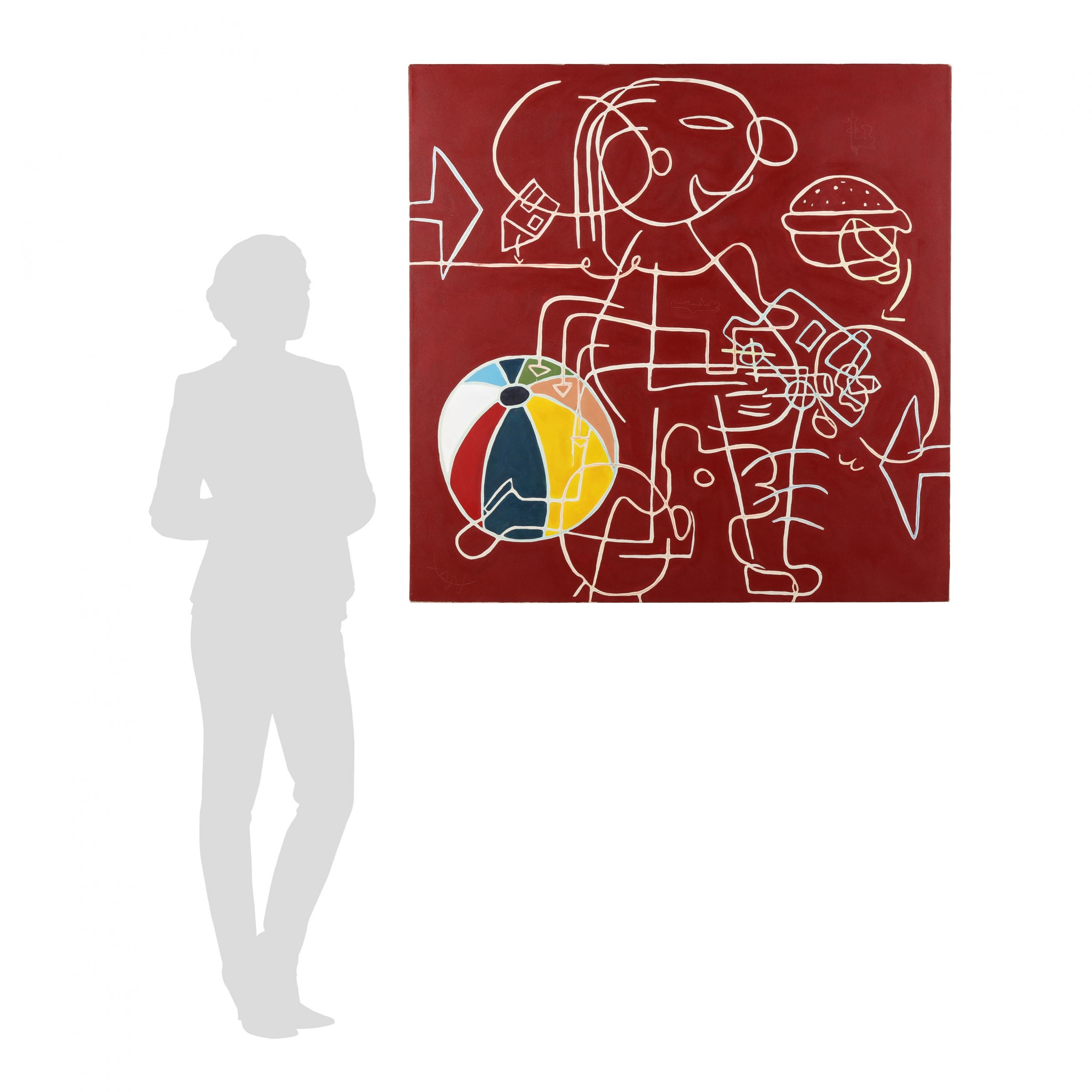 Tilo Kaiser | Red Schoolbus (Beachball (1999) | MutualArt