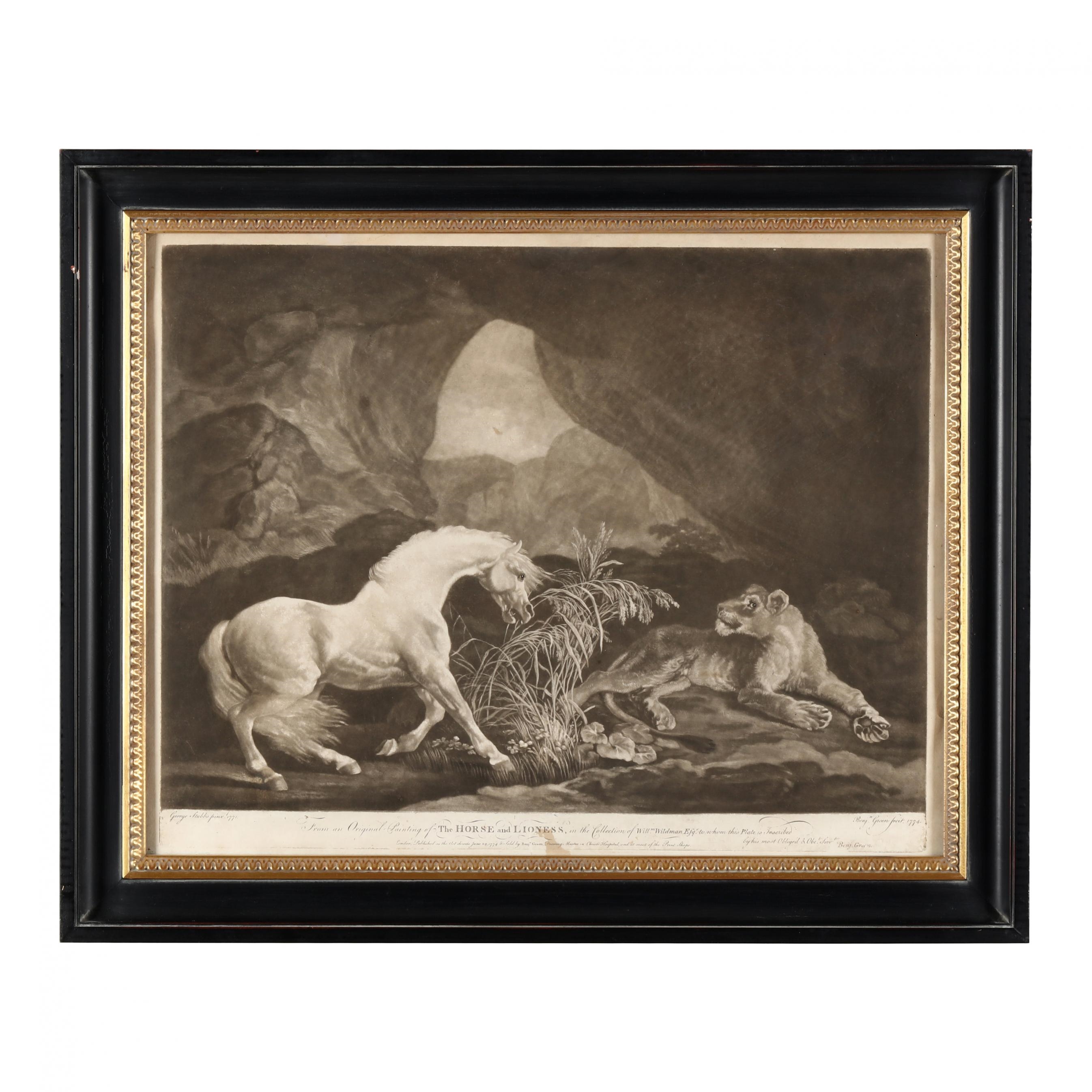 George Stubbs | The Horse and Lioness (1774) | MutualArt