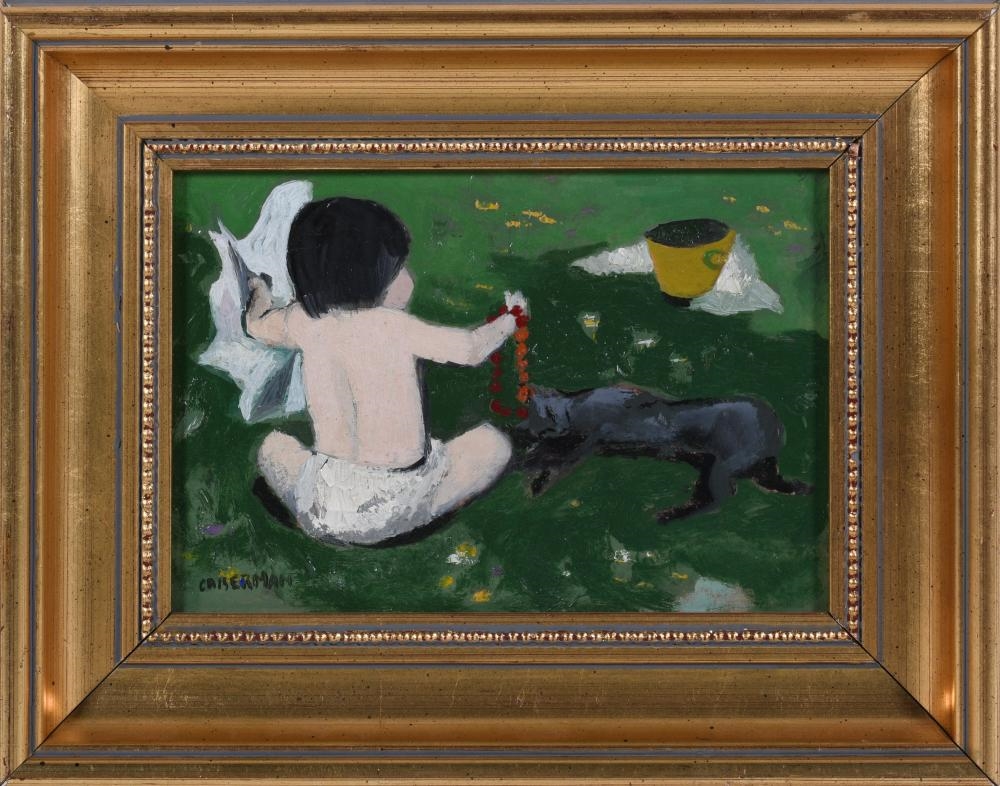 Ghitta Caiserman-Roth | CHILD WITH A CAT | MutualArt