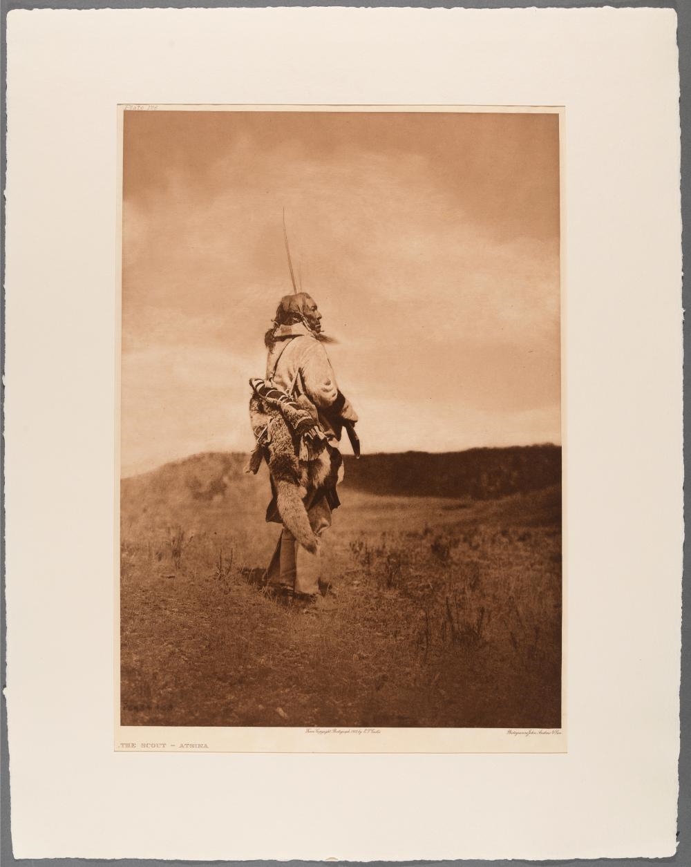 Edward S. Curtis | The Scout - Atsina, 1908 (1908) | MutualArt