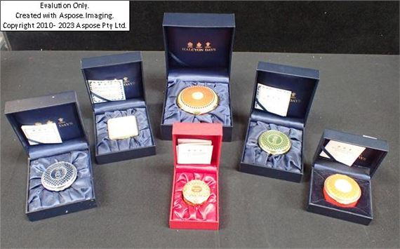 Halcyon Days | A COLLECTION OF COMMEMORATIVE HALCYON DAYS ENAMEL BOXES ...