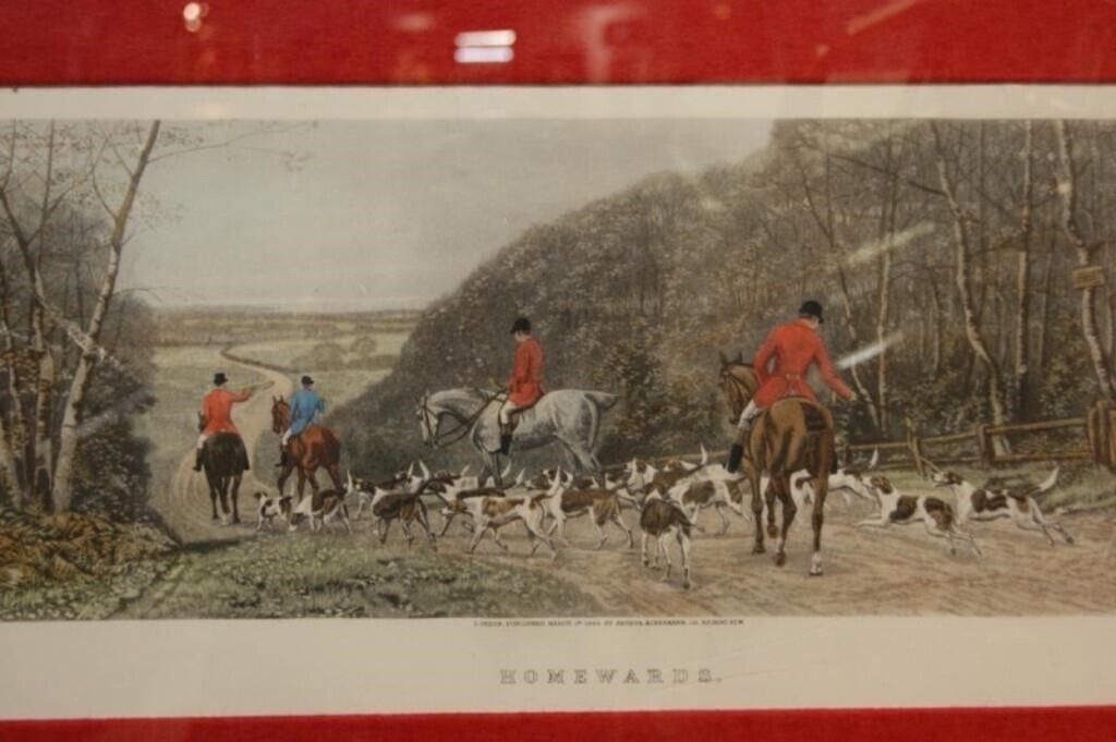 Edward Algernon Stuart Douglas | Antique English Fox hunt print ...