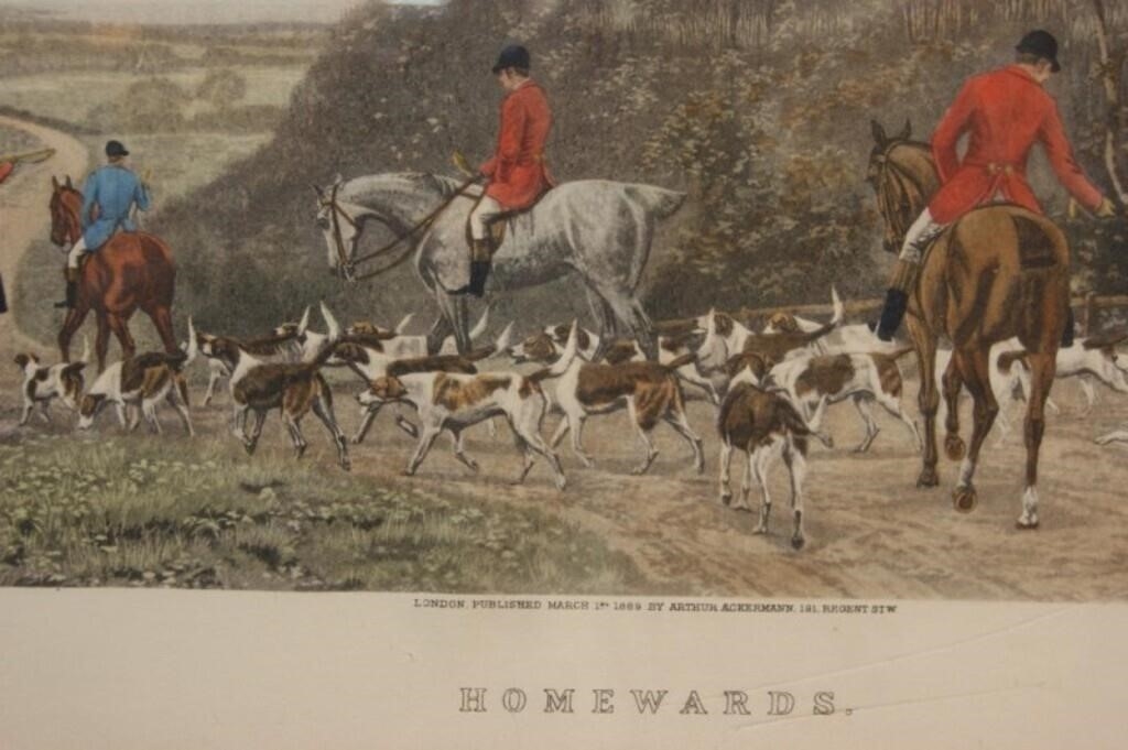 Edward Algernon Stuart Douglas | Antique English Fox hunt print ...