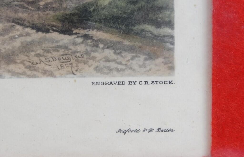Edward Algernon Stuart Douglas | Antique English Fox hunt print ...