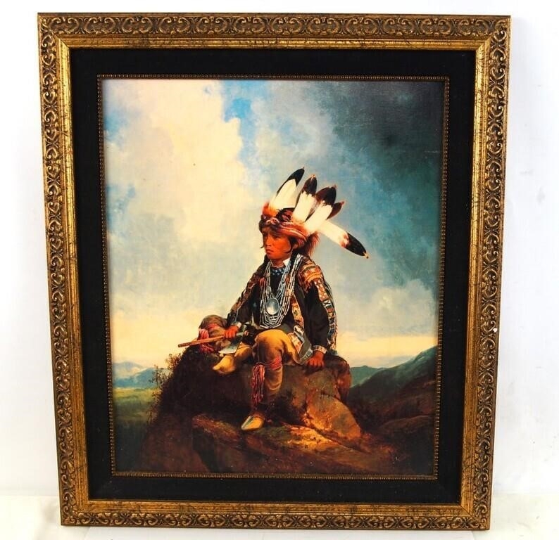 John Mix Stanley | Indian encampment | MutualArt