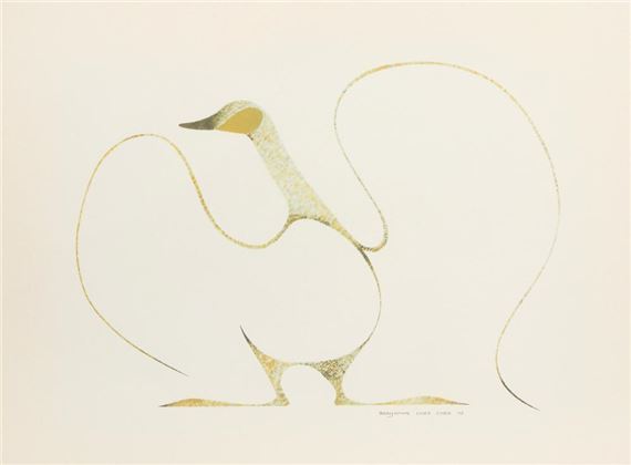 Benjamin Chee Chee | Goose in Flight (1977) | MutualArt