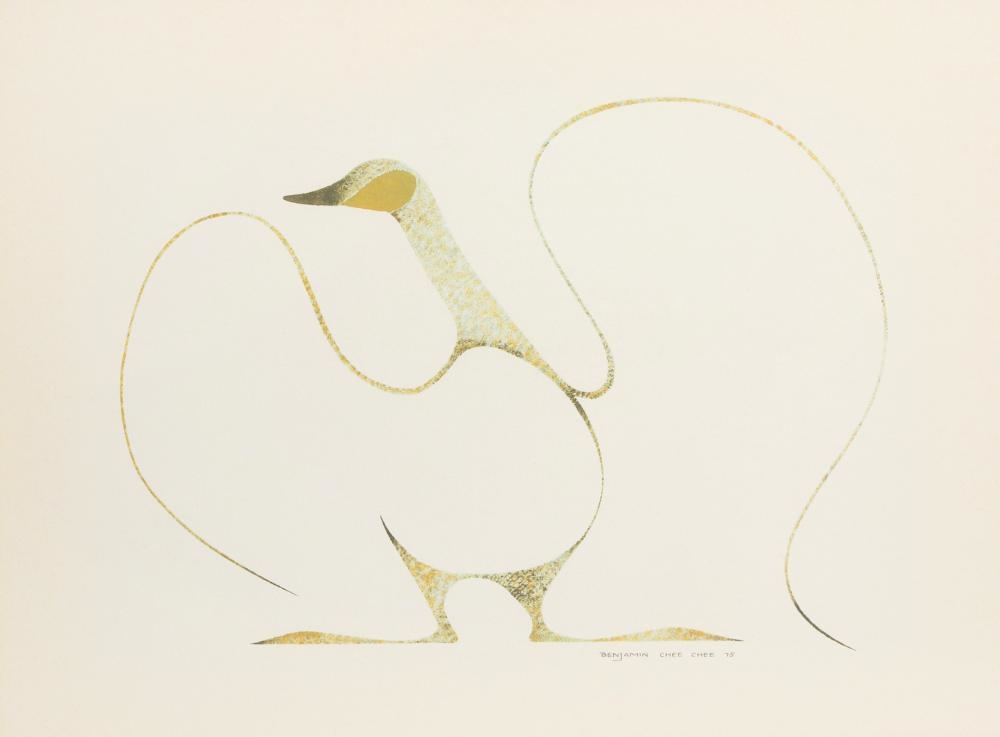 Benjamin Chee Chee | Goose in Flight (1977) | MutualArt
