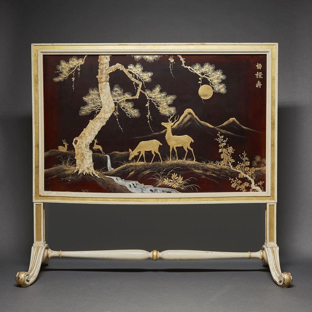 Vietnamese School, 20th Century | A LARGE BLACK LACQUERED WOODEN PANEL ...
