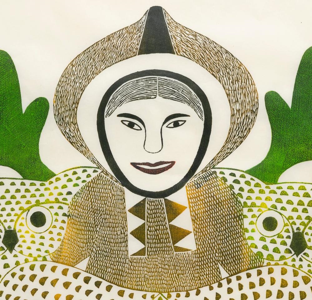 Kenojuak Ashevak | Child with Owls (1974) | MutualArt