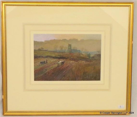 James William Walker | James William Walker Painting Ploughing (1875 ...