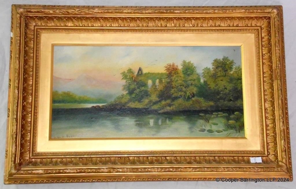 Gertrude Haigh | Gertrude Haigh Oil on Canvass Bolton Abbey (Circa 1892 ...