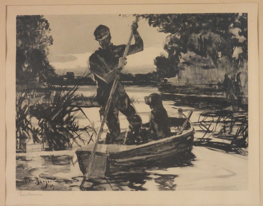 Frank Weston Benson | Frank W. Benson Marsh Landscape Etching | MutualArt