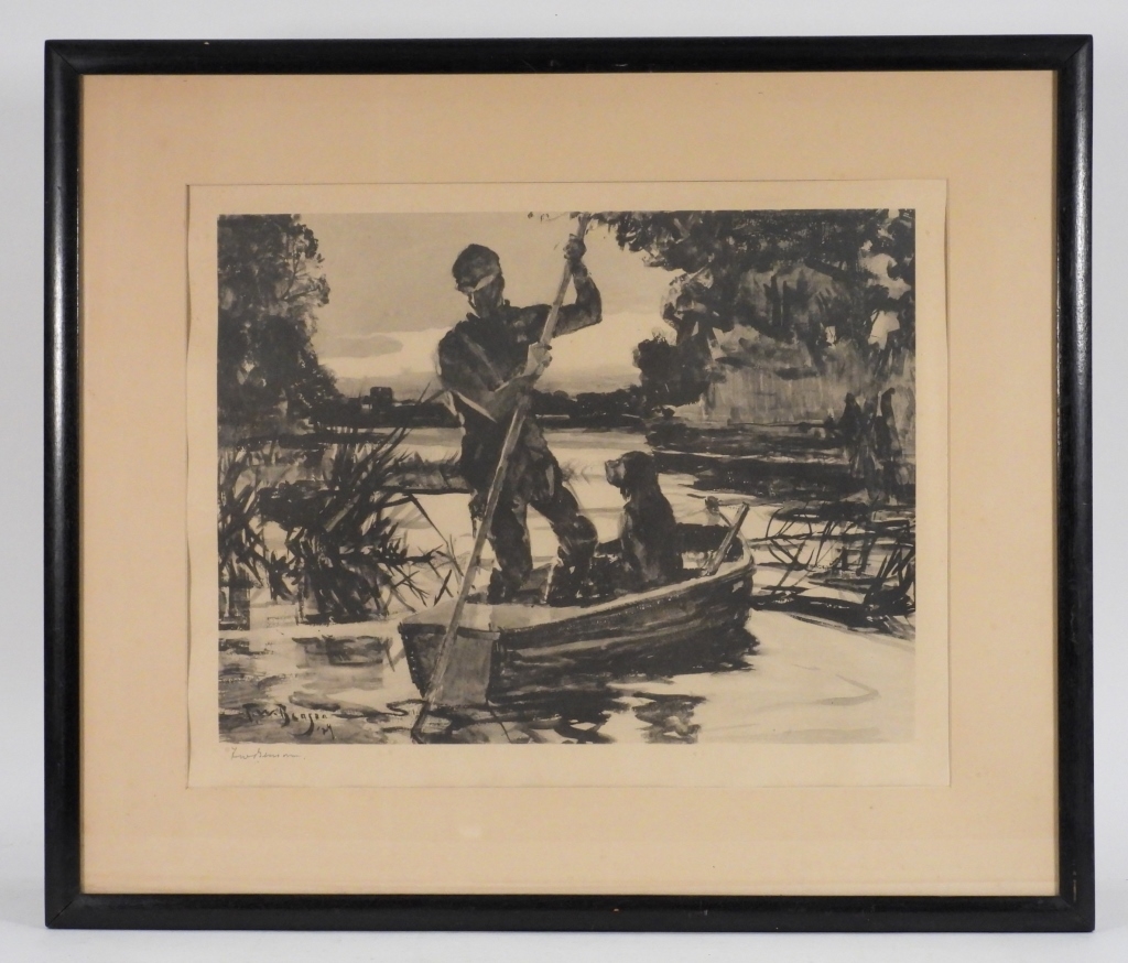 Frank Weston Benson | Frank W. Benson Marsh Landscape Etching | MutualArt