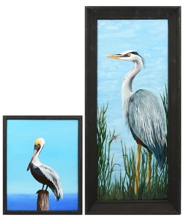 Carol Ann Knapp | TWO CAROL ANN KNAPP FLORIDA BIRD PAINTINGS | MutualArt