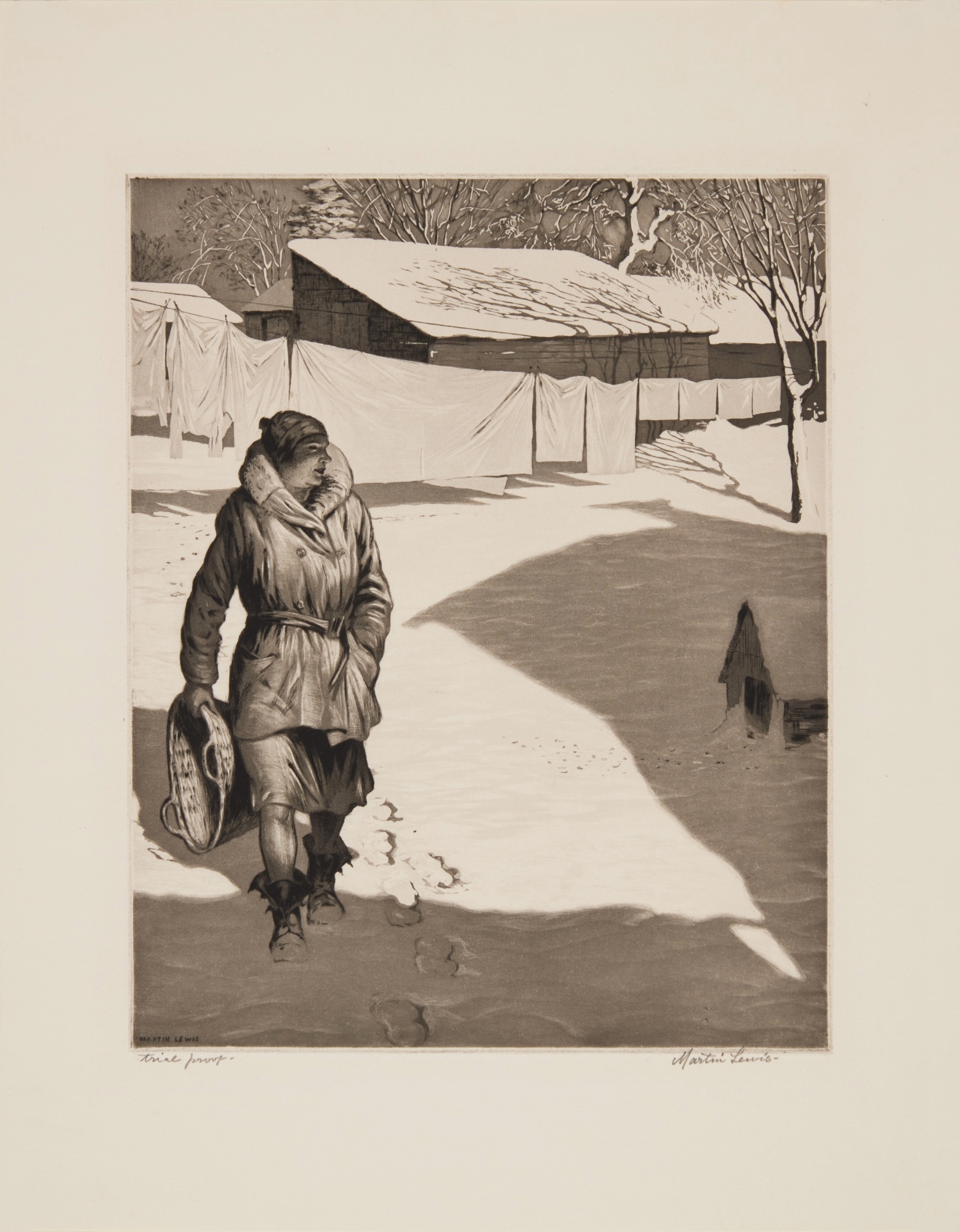 Martin Lewis | WINTER ON WHITE STREET (MCC. 110) (1934) | MutualArt