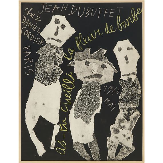 Jean Dubuffet | AS-TU CUEILLI LA FLEUR DE BARBE, 1960 [W. 774 (1960 ...