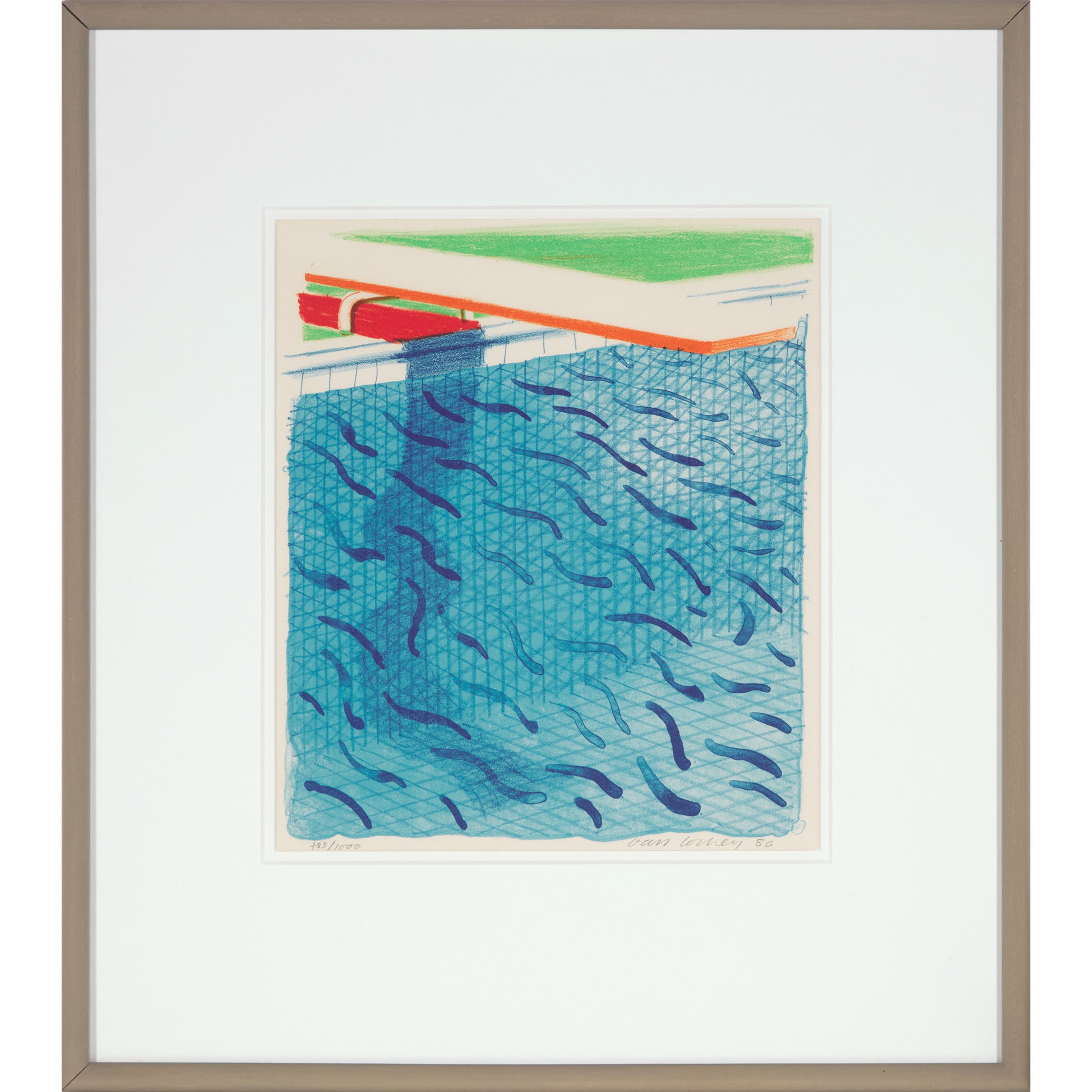 David Hockney | PAPER POOLS, POOL MADE WITH PAPER AND BLUE INK FOR BOOK ...