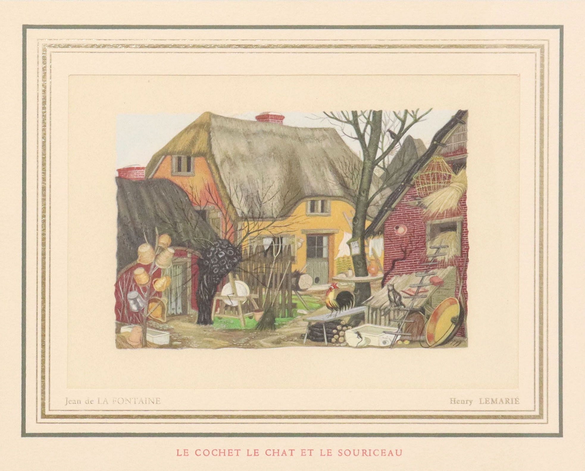 Henry Lemarié | 4) AFTER HENRY LEMARIE WOODCUT ILLUSTRATIONS FROM ...