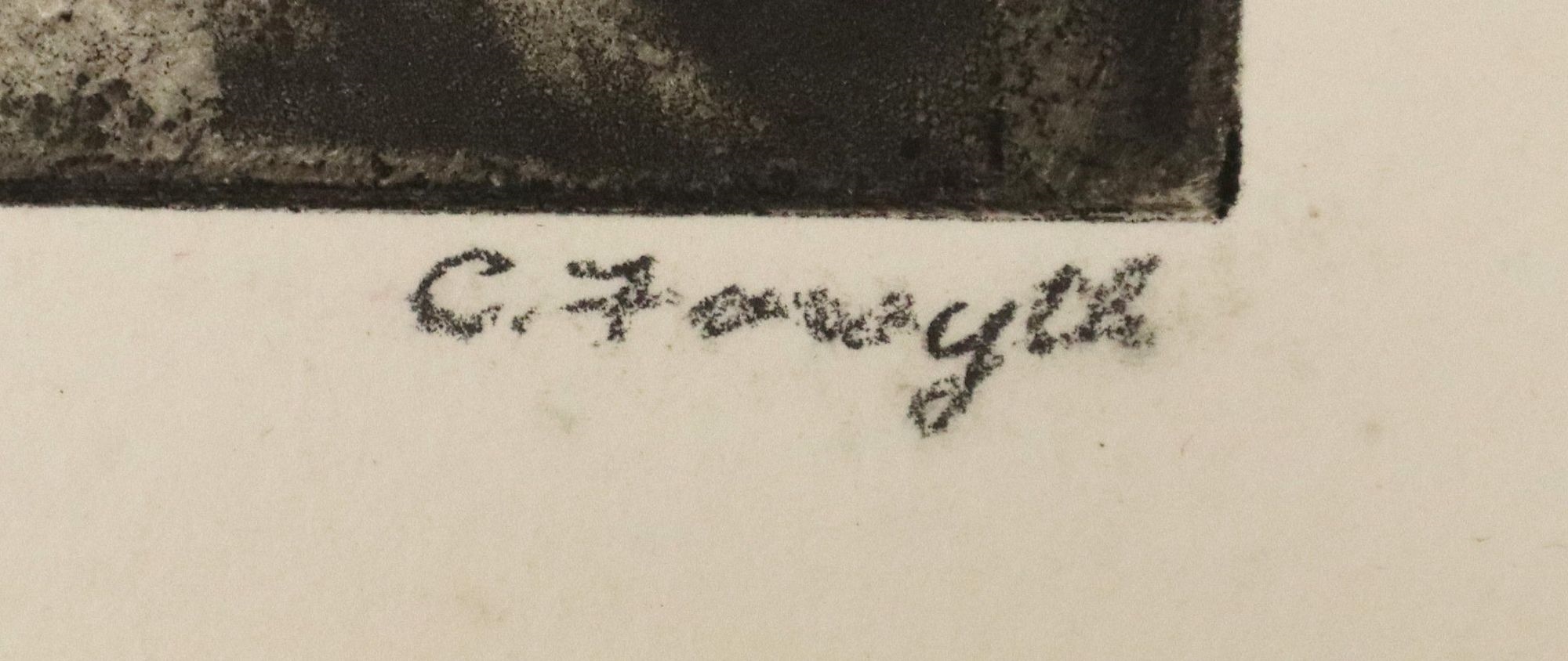 Constance Forsyth | (lot of 2) Unframed intaglio prints on paper ...