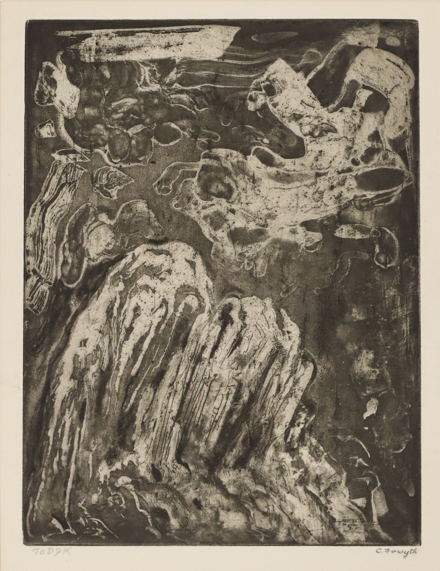 Constance Forsyth | (lot of 2) Unframed intaglio prints on paper ...