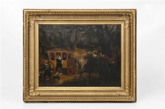 Hippolyte Lecomte | Réunion secrète (1833) | MutualArt