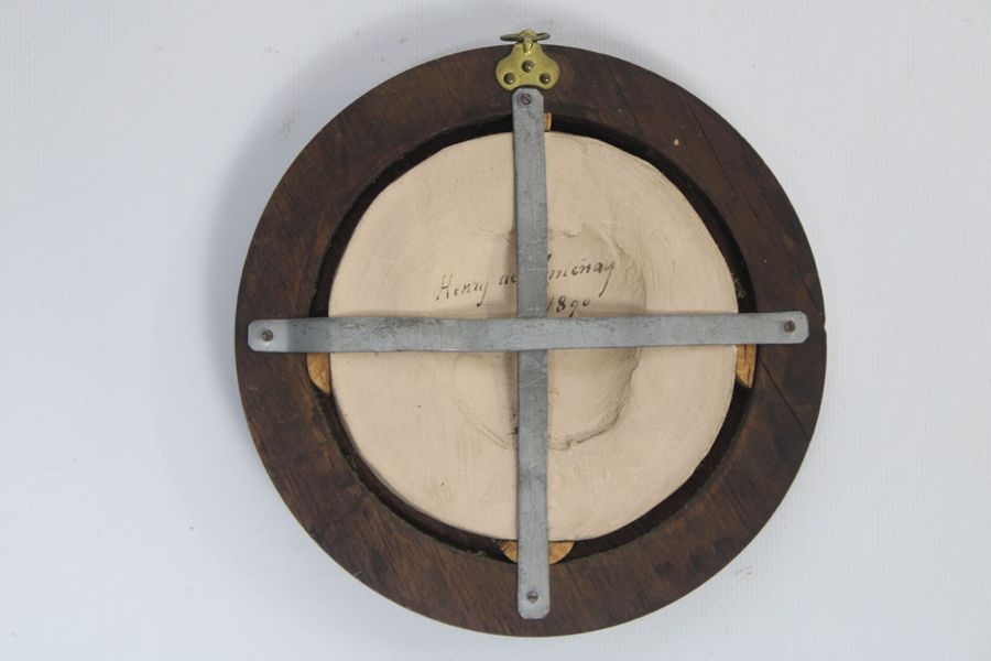 Max Claudet | Henry de Fontenay. Médaillon en terre cuite Diamètre sans ...