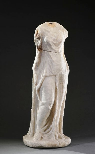 Roman School, 1st Century | Headless female sculpture in the round (1st ...