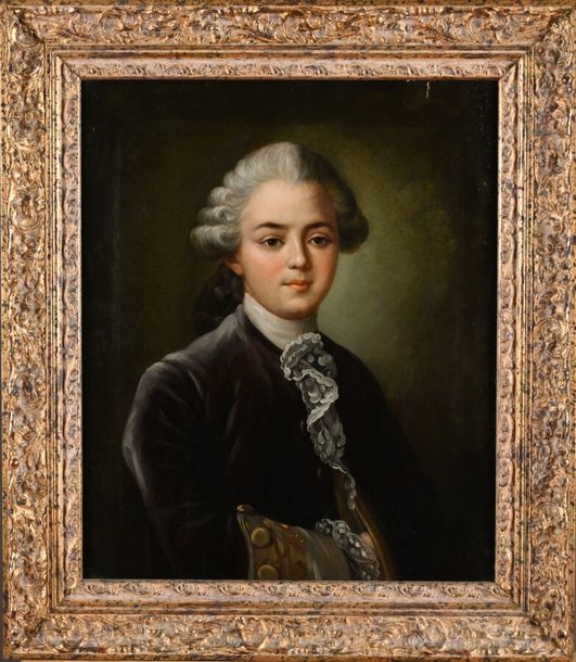 Francois-Hubert Drouais | Portrait of a young gentleman | MutualArt