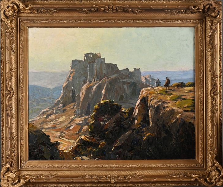 Gustave Vidal | Les Baux-de-Provence. Oil... - Lot | MutualArt