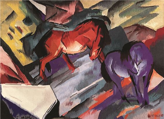 Franz Marc | signature de Robert Four et cachet d'atelier de Carthage ...