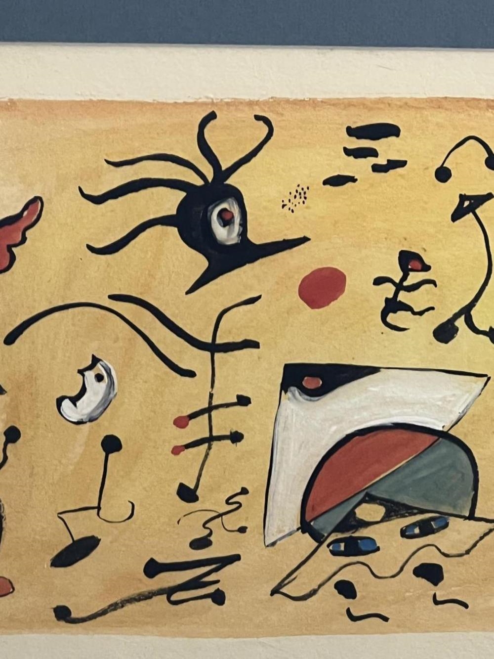 Joan Miró | An Original Joan Miro Mixed Media Painting | MutualArt