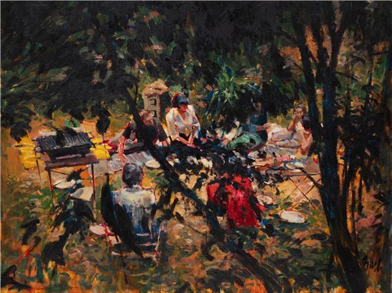 Charles Bush | Summer Picnic at Aireys 1974 (1974) | MutualArt