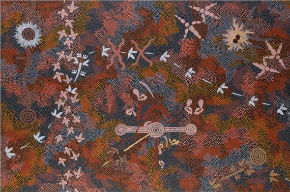 Clifford Possum Tjapaltjarri | Kangaroo Dreaming at Mount Denison (2024 ...