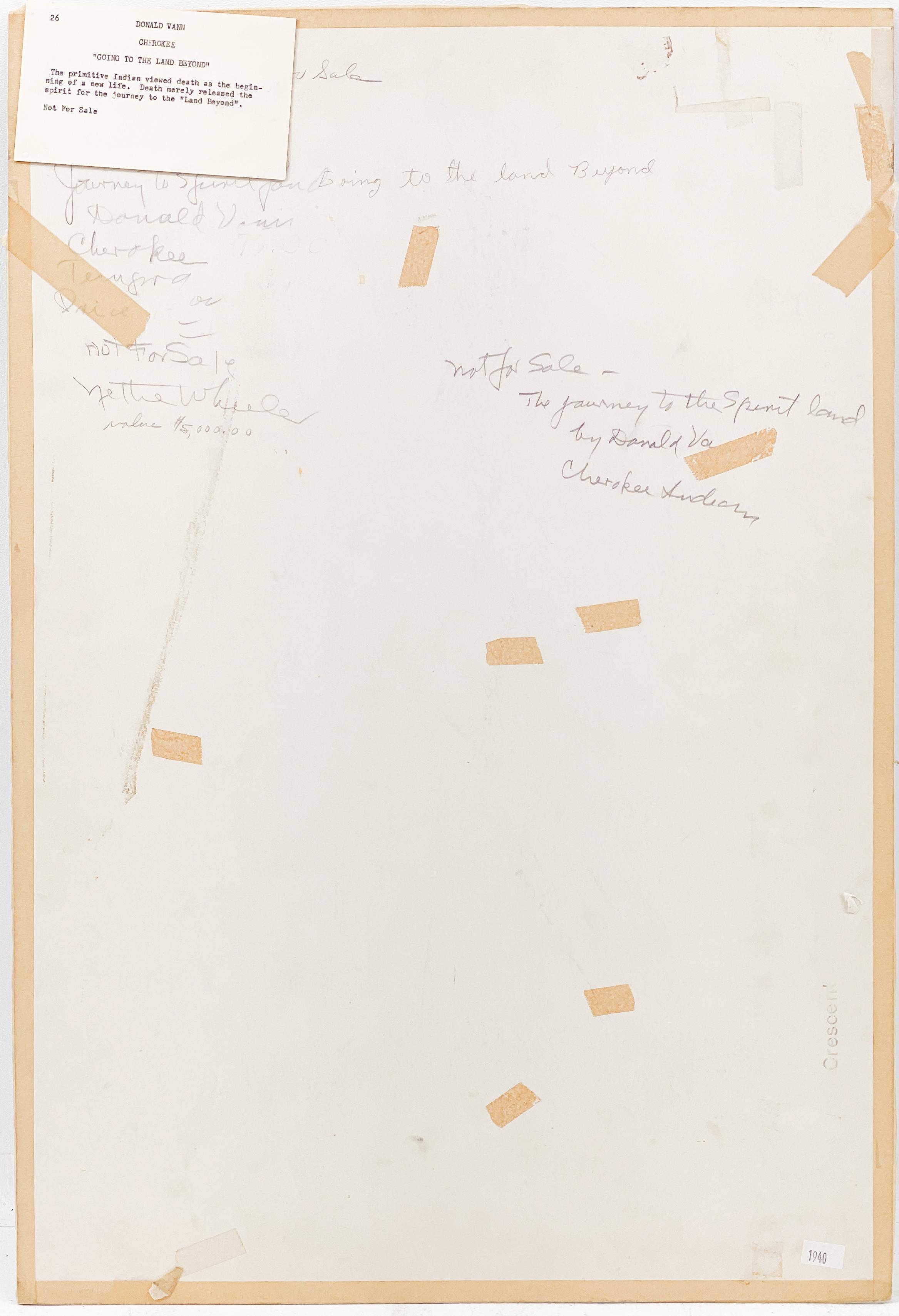 Donald Vann | Donald Vann (Born 1949) Journey To The Spirit Land ...