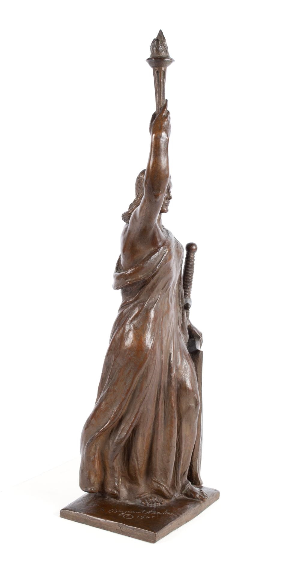 Percy Bryant Baker | Patriotic statue in the form of Lady Liberty ...