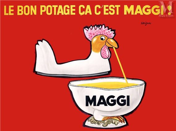 Raymond Savignac | Maggi Le Bon Potage is Maggi Very Rare Maggi Le Bon ...