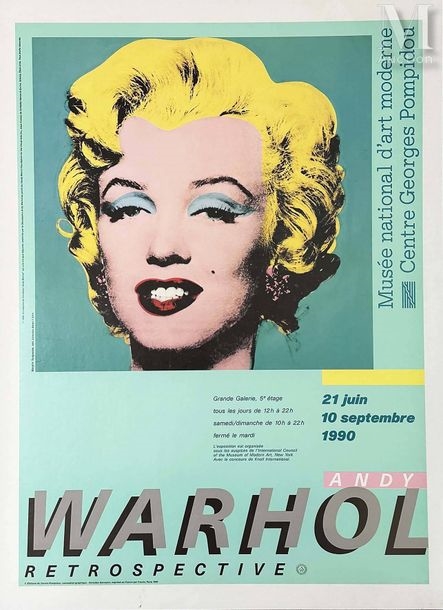 Andy Warhol | Warhol Retrospective Centre Georges Pompidou 1990 Rare ...