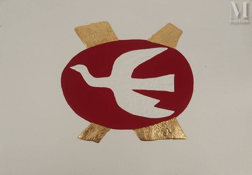 Georges Braque | Dove flying at sunset | MutualArt