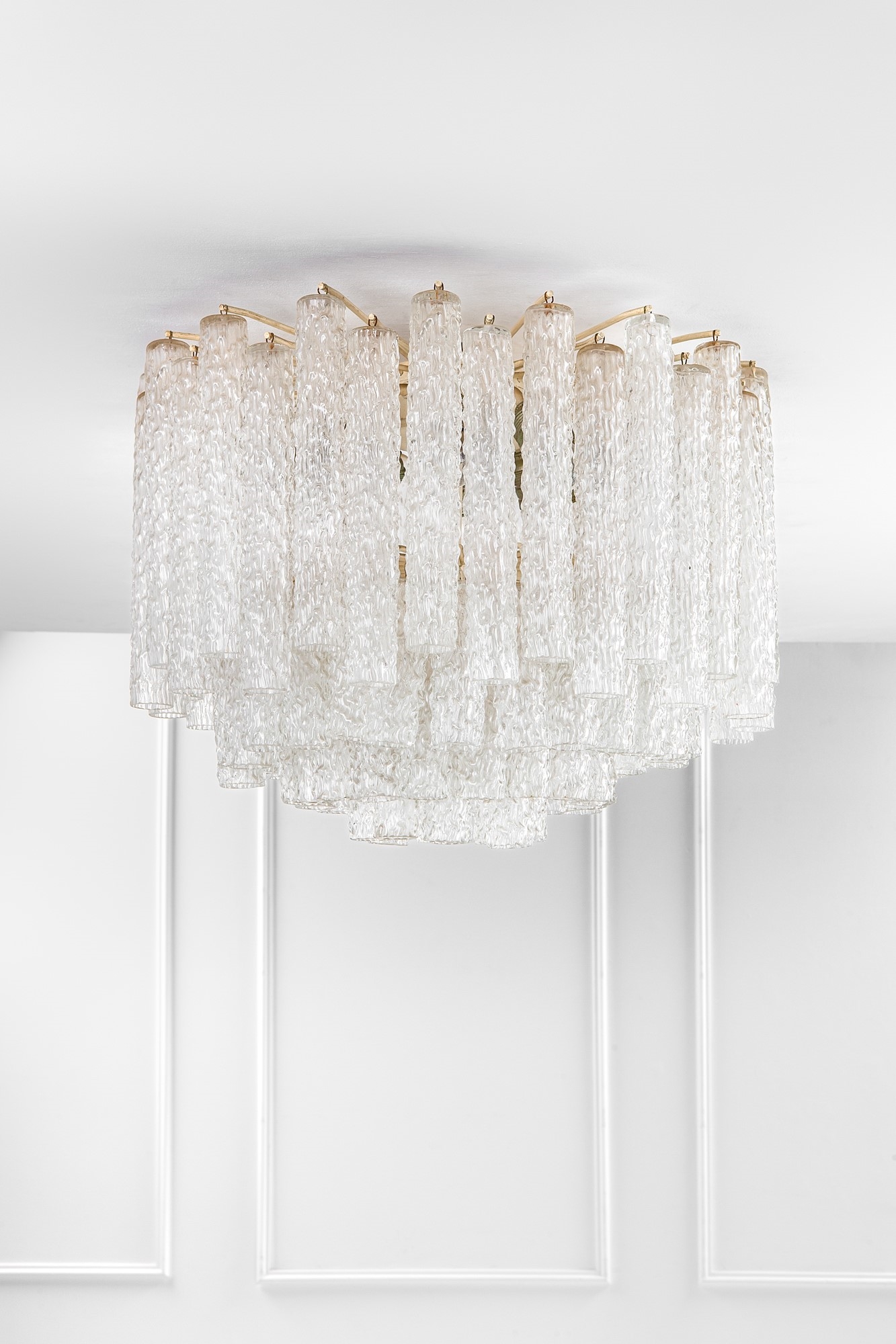 Venini | Lampadario a canne cave della serie Calza (1970) | MutualArt