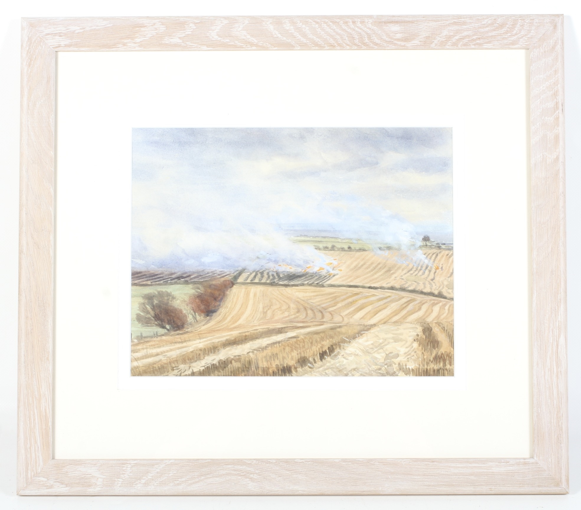 Violet Graham | Straw Burning on the Mendips (20th Century) | MutualArt