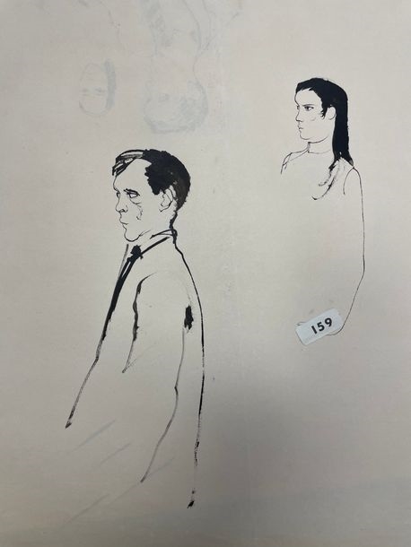 Tom Keogh | Tom KEOGH (1921-1980) Three figure studies Ink... - Lot 204 ...