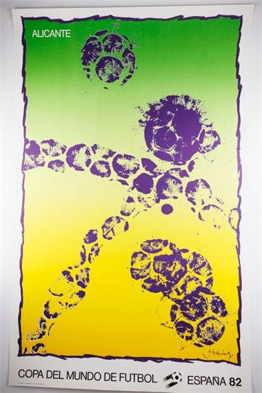 Pierre Alechinsky | Mundial 1982 Lithographic reproduction on wove ...