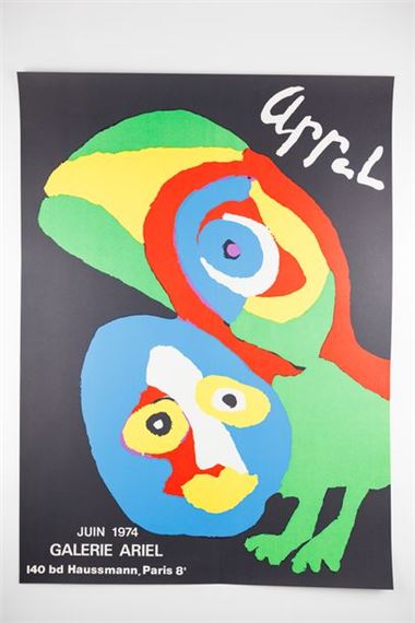 Karel Appel | Ariel Poster published as a lithograph for Appel's ...