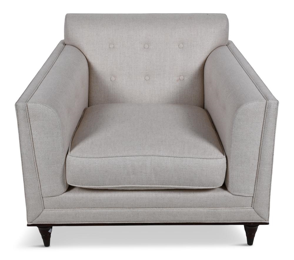 Bill Sofield | BILL SOFIELD FOR BAKER WREN TUFTED ARM CHAIR | MutualArt