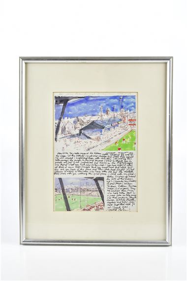 Harold Riley | rugby players on pitch | MutualArt