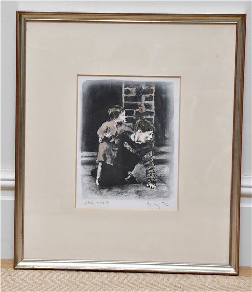 Harold Riley | Seated Children | MutualArt