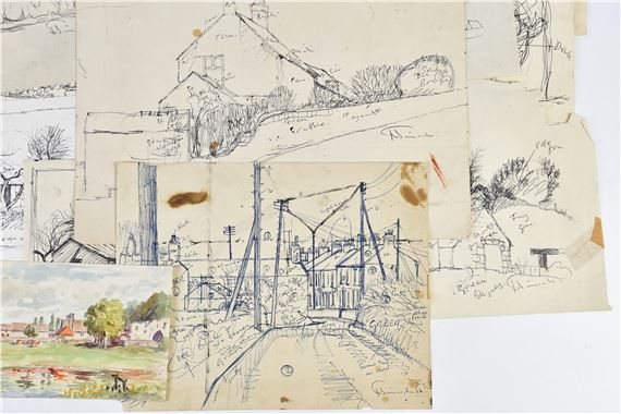 Jack Simcock | a collection of preparatory sketches | MutualArt