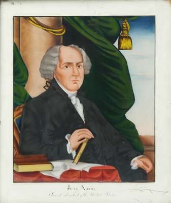 Gilbert Stuart | Two Presidential portraits: John Adams and Thomas ...