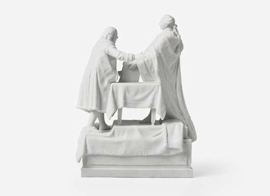 Charles Gabriel Lemire | A rare commemorative unglazed porcelain ...